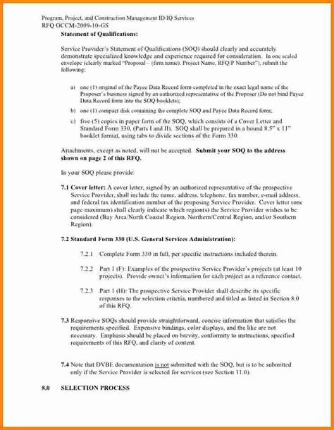 Sample Statement Of Qualification Sample Professionally Designed