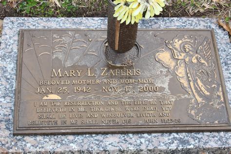 Mary Louise Carr Zaferis 1942 2000 Find A Grave Memorial