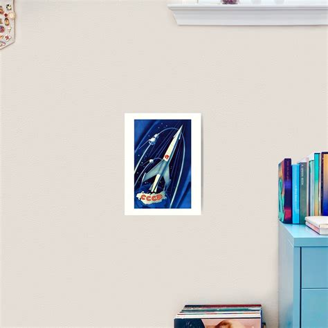 Cccp Space Poster Poster For Sale By Entroparian Redbubble