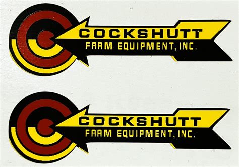 Decal Cockshutt Logo Large 3 Color 2 Dck921 Midwest Decals And Farm Toys