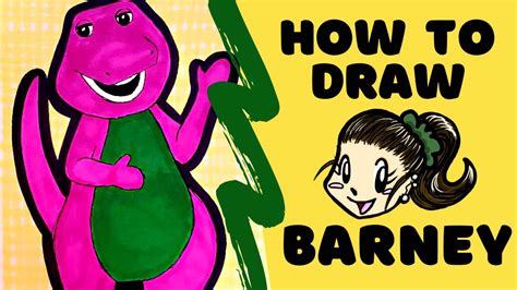 How To Draw Barney Dinosaur