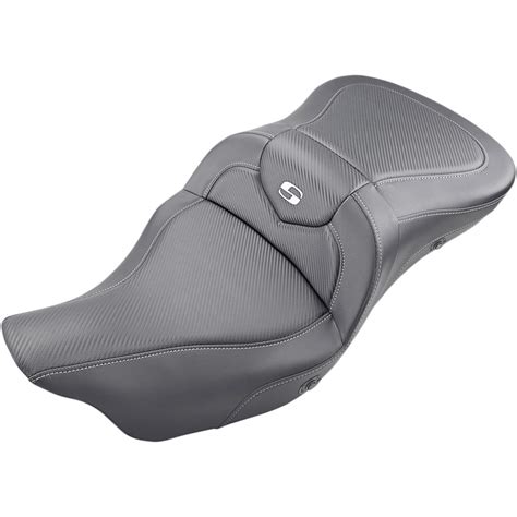 Saddlemen Extended Reach Heated Road Sofa Carbon Fiber Seat For 2008