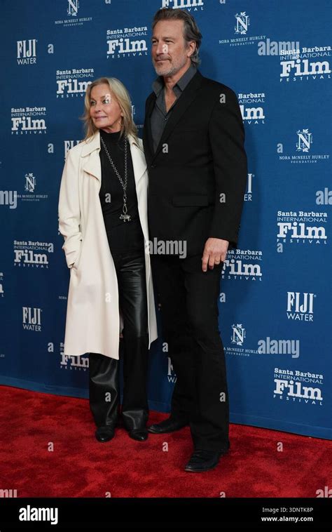 Bo Derek Left And John Corbett Arrive At The Montecito Award Ceremony