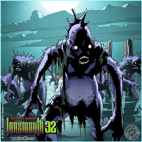 Deep Ones Rising Illustration From Innsmouth 32 By Gamewick Games