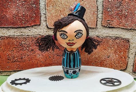 Steampunk Girls Peg Dolls Etsy