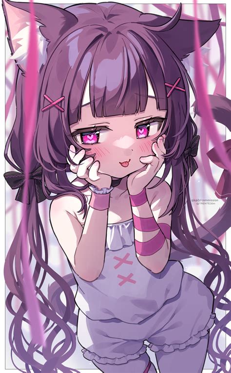 Wallpaper Anime Girls Cat Ears Cat Girl 1240x2000 Barkeeper324