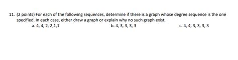 Solved Points For Each Of The Following Sequences Chegg