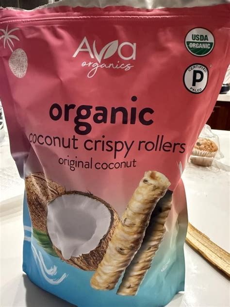 Ava Organic Coconut Crispy Rollers 141 Ounce 10 Ava Organic Coconut
