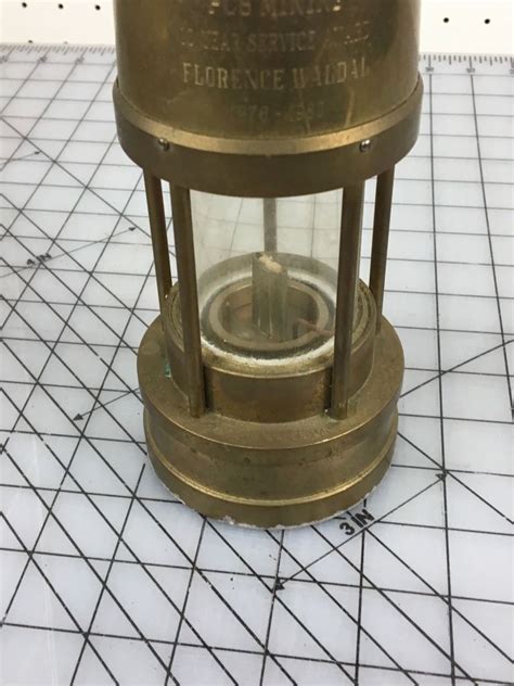 Brass Mining Lantern E Thomas And William Cambrian W 10 Year Inscription