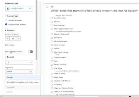 Javascript Or Htm To Allow Columns In Multi Select Question With Choice