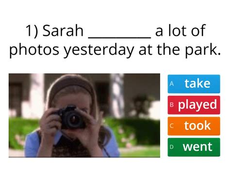 Simple Past Statements Quiz