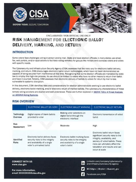 Cisa Guidelines On Internet Voting Pdf