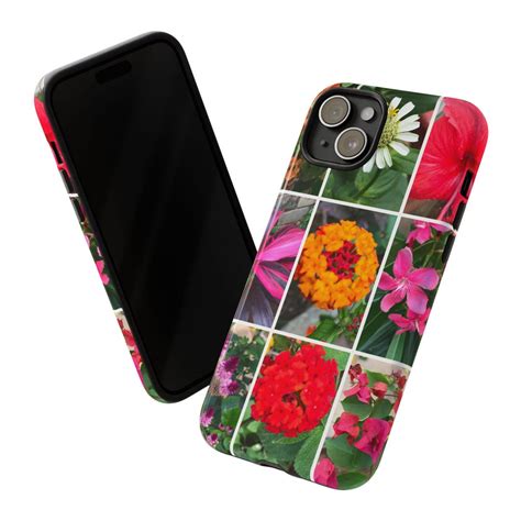 Photo Collage Iphone Case Tropical Flowers Iphone Case Tough Case