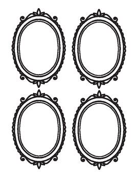 Round Frame Printable Set 1 Page For Scrapbooking And Creative Projects