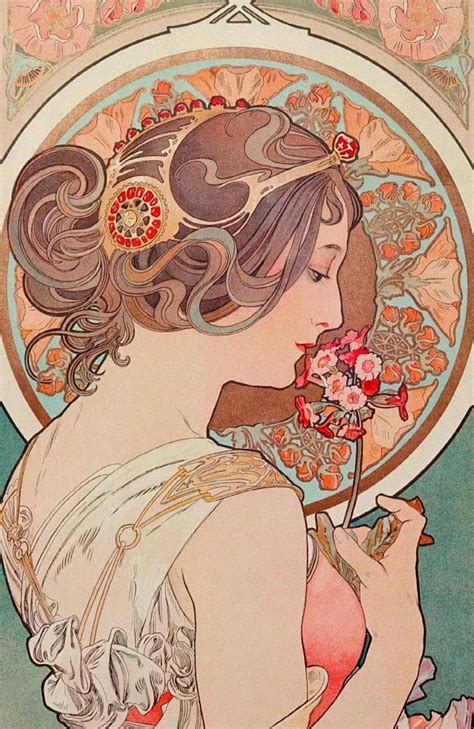 慕夏（mucha）——《报春花》1899 花瓣网