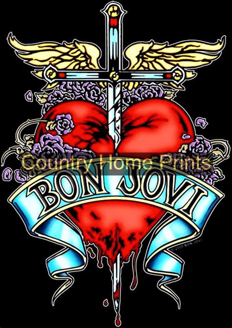 Bon Jovi Heart And Dagger Logo