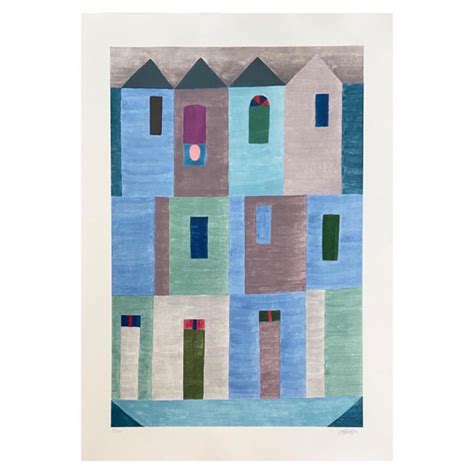 Alfredo Volpi Fachada Azul Galeria De Arte Lívia Doblas