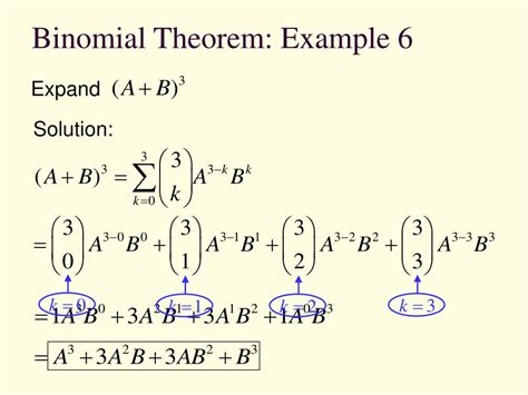 Ppt The Binomial Theorem Powerpoint Presentation Free Download Id