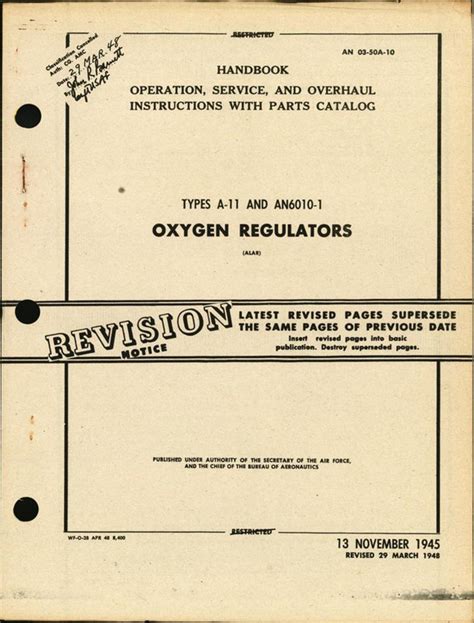 Handbook Of Operation Service And Overhaul Instructions With Parts