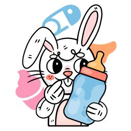 Stickers De Conejito Stickers De Animales Gratis