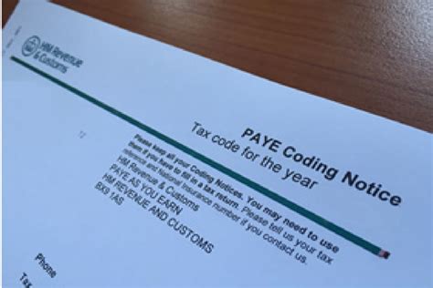 Understand Your Paye Pay As You Earn Tax Code Rebate My Tax Ltd
