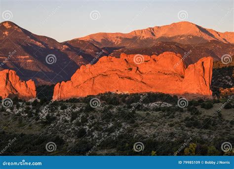 Garden Of The Gods Sunrise Stock Image Image Of Gods 79985109