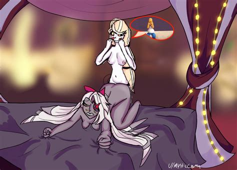 Rule 34 3 Absurd Res Ass Blonde Hair Blush Bowtie Breasts Charlie Morningstar Hazbin Hotel