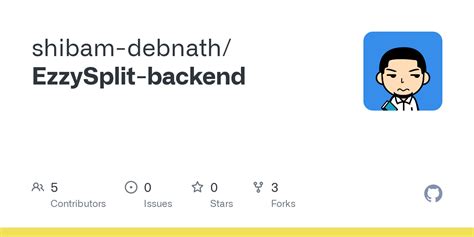GitHub Shibam Debnath EzzySplit Backend
