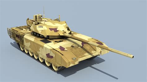 3d Russian Armata T 14 Battle Tank Model