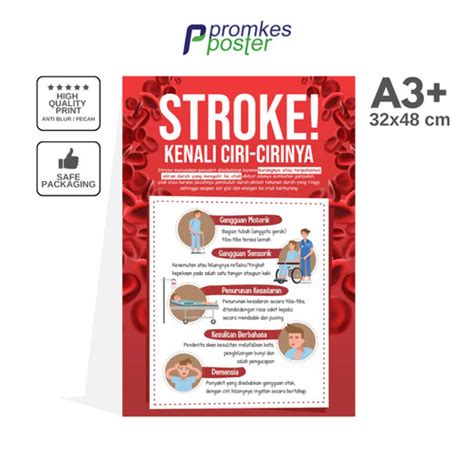 Jual Poster Kesehatan Stroke Kenali Ciri Cirinya Kab Tangerang