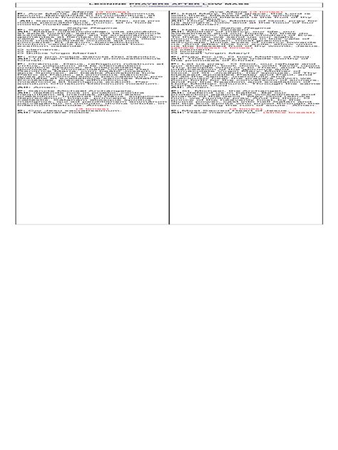 Leonine Prayers Pdf