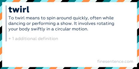 Twirl Meaning Definitions Translation And Examples