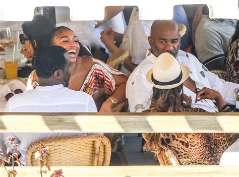 P Diddy 50 Spotted Kissing Pregnant Girlfriend Lori Harvey 22 On
