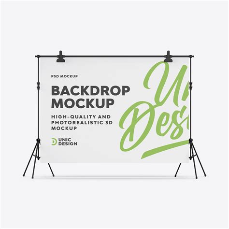 Backdrop Mockup Customizable Design Presentation