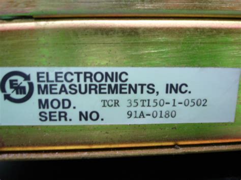 Power Supply Analyzer Master Tcrmodtcr 35t150 1 0502 Sn91a 0180