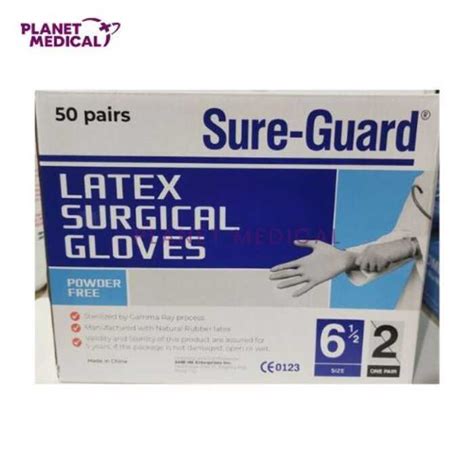Sterile Latex Gloves 50 Pairs Per Box Size 60 65 70 75 80 B6f