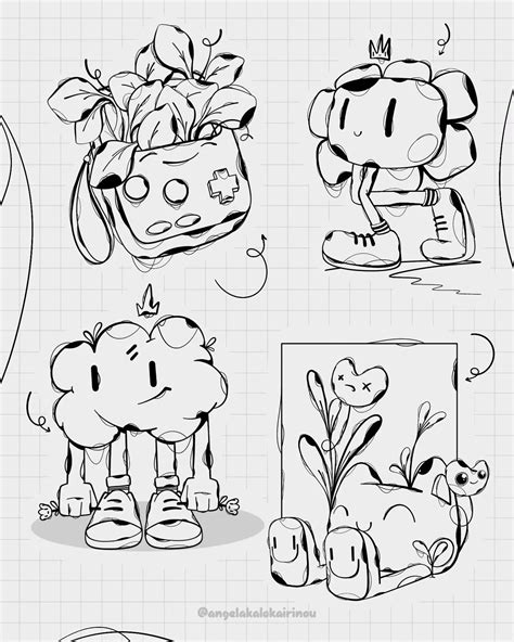 Angela Kalokairinou On Instagram Only Inking Characters 🍃 ️🖍 The