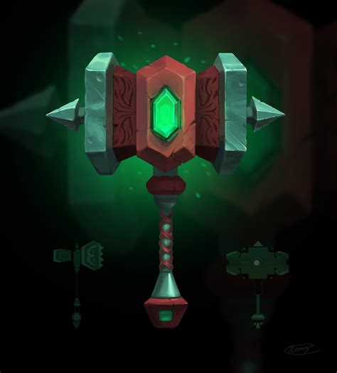 Artstation Fantasy Hammer Concept