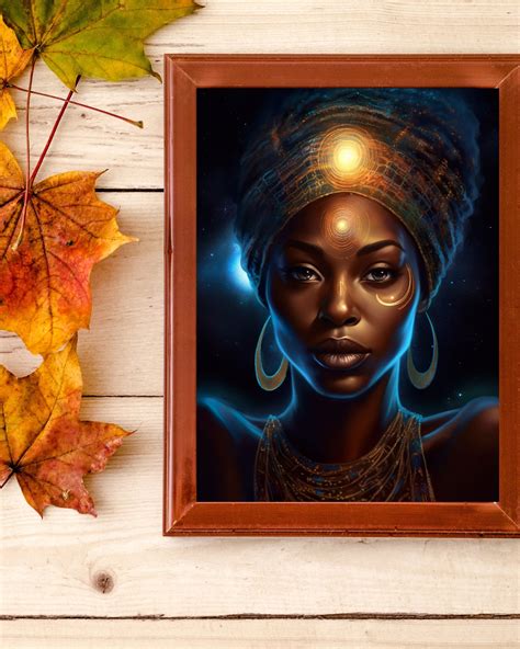 3rd Eye Goddess Collection 4 Of 4 Ai Generated Beautiful Art Black