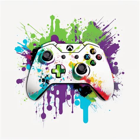 4 Graffiti Style Gaming Controller Bundle Png Gamer Life Digital