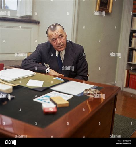 Swedish Prince Bertil At His Office At Royal Palace In Stockholm Stock