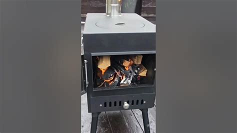 캠핑 화목난로에 라면 끓여서 먹으니 기가 막힙니다 난로 주문받아요 화목난로 장작난로 캠핑난로 Youtube