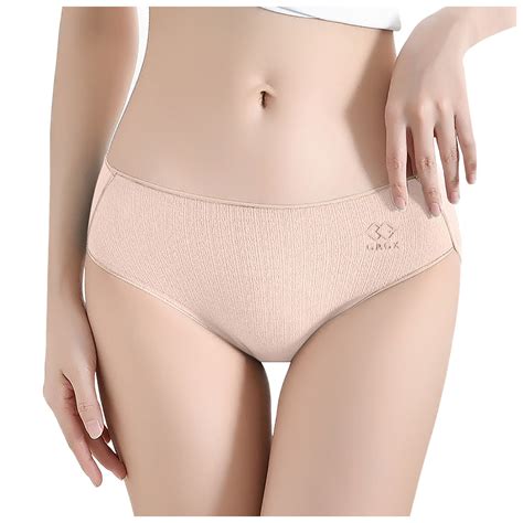 5 Packs Womens Underwear Waist Pack Full Cotton Crotch Breathable