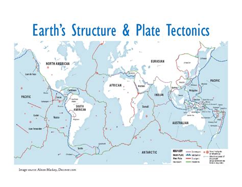 Earth 20 Plate Tectonics Lecture Slides Earths Structure And Plate