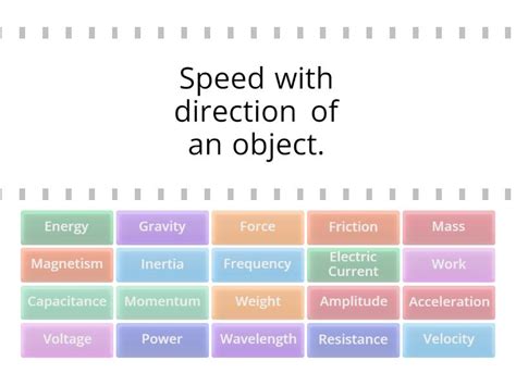 20 Physics Terms Знайдіть відповідність