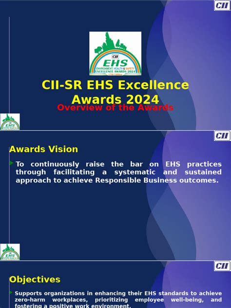 Cii Ehs Excellence Awards 2024 Opening Meeting Presentation Pdf Risk Occupational Safety
