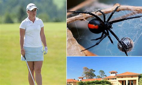Daniela Holmqvist Swedish Golfer Bitten By Black Widow Uses Tee To