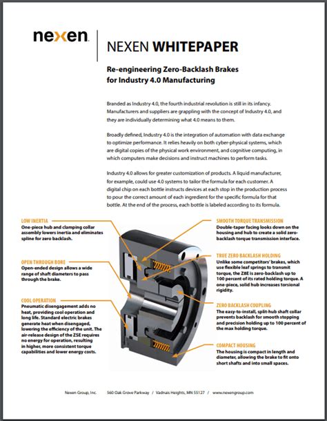 Re Engineering Zero Backlash Brakes For Industry 40 Manufacturing