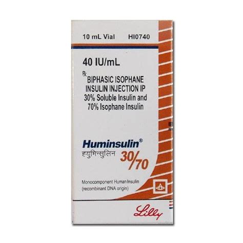 Allopathic Liquid Huminsulin Biphasic Isophane Insulin Injection Ip