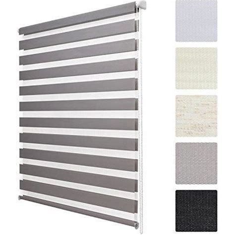 Sol Royal Soldecor Dl2 Store Enrouleur Jour Nuit Avec Ou Sans Perçage 70x150cm Gris Clair